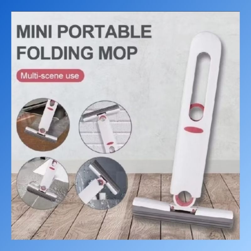 Jual Alat Pel Mini Model Lipat Sponge Squeeze Dengan Genggam Mop ...