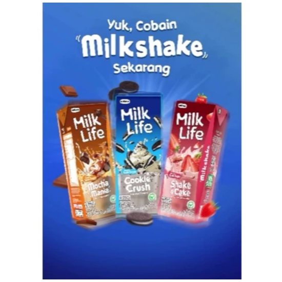 Jual Milk Life Milkshake dengan Susu UHT Segar 200ml x 24 Pcs (1 Karton) | Shopee Indonesia