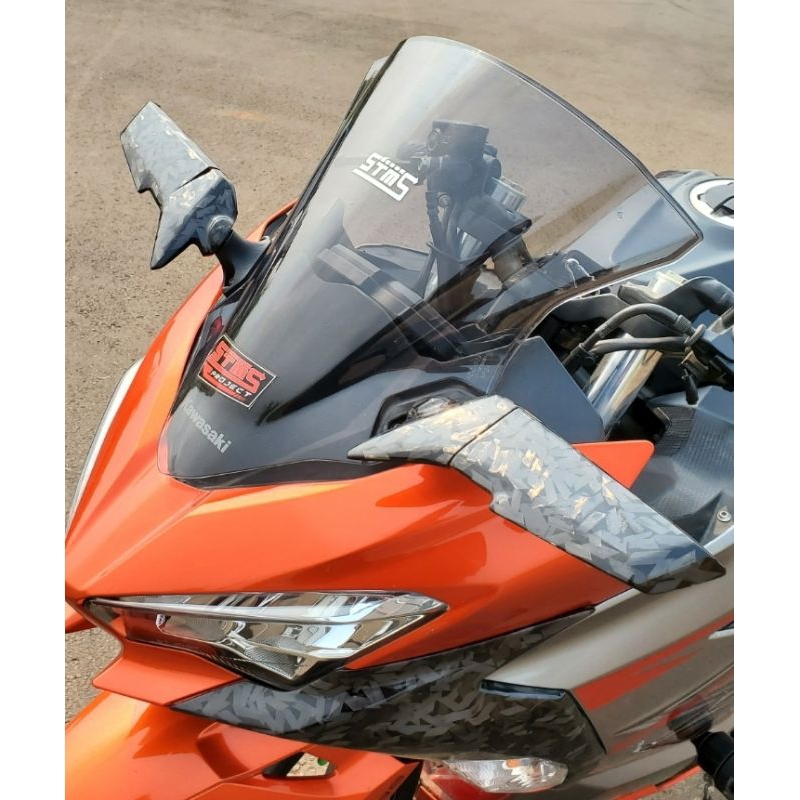 Jual Spion Winglet Model H2R Slim Ninja 250 Fi Karbu Mono SL Zx25r GSX ...