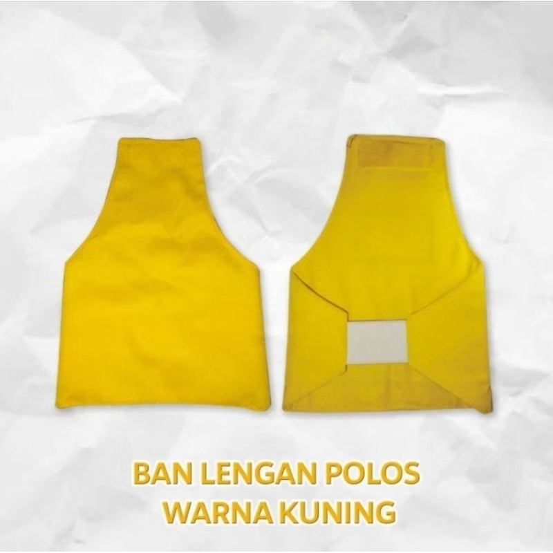 Jual ban lengan polos bahan drill premium warna kuning | Shopee Indonesia