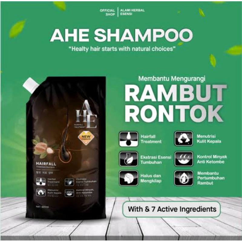 Jual AHE Shampoo Perawatan Rambut Rontok Bisa Menumbuhkan Rambut Kaya ...