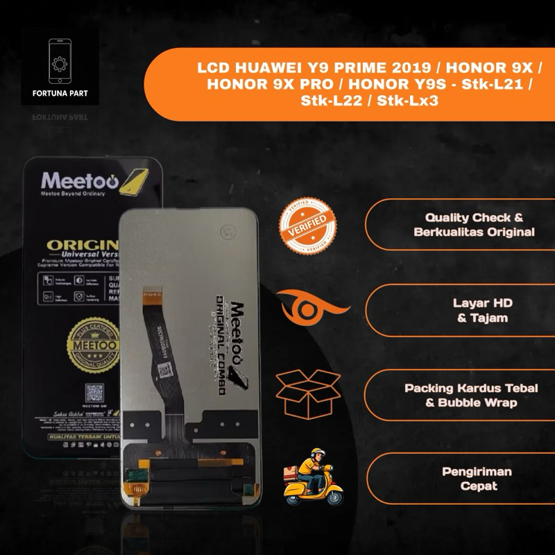 Jual LCD HUAWEI Y9 PRIME 2019 / HONOR 9X / HONOR 9X PRO / HONOR Y9S - STK-L21 / STK-L22 / STK ...