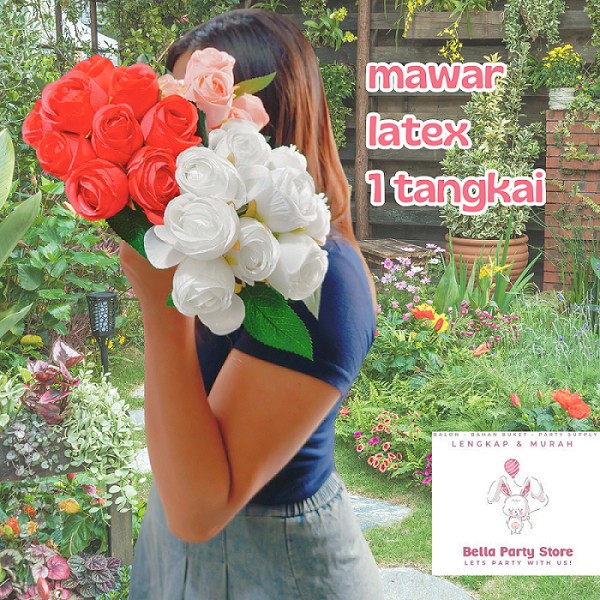 Jual bunga mawar artificial kuncup 1 tangkai mawar mini Artifisial ...