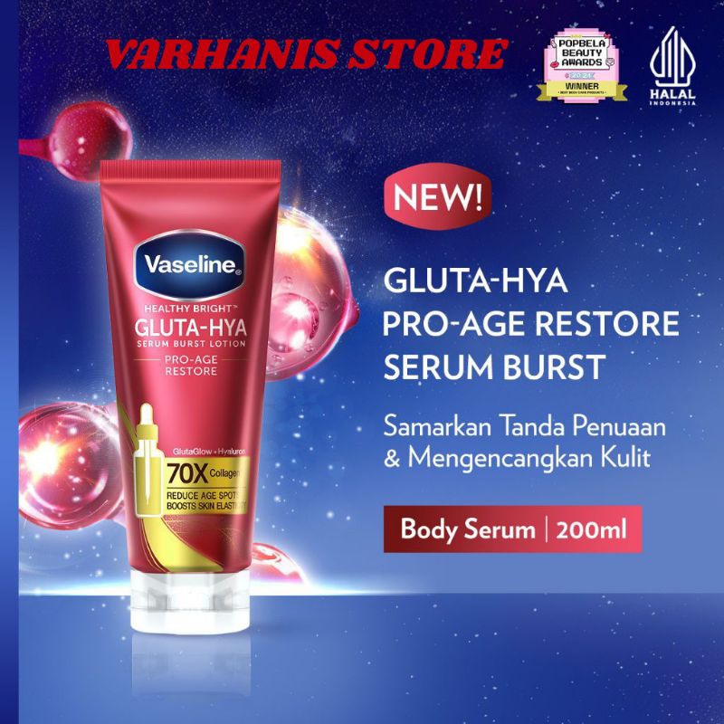 Jual Vaseline Gluta-Hya Pro Age Restore 200ml | Shopee Indonesia