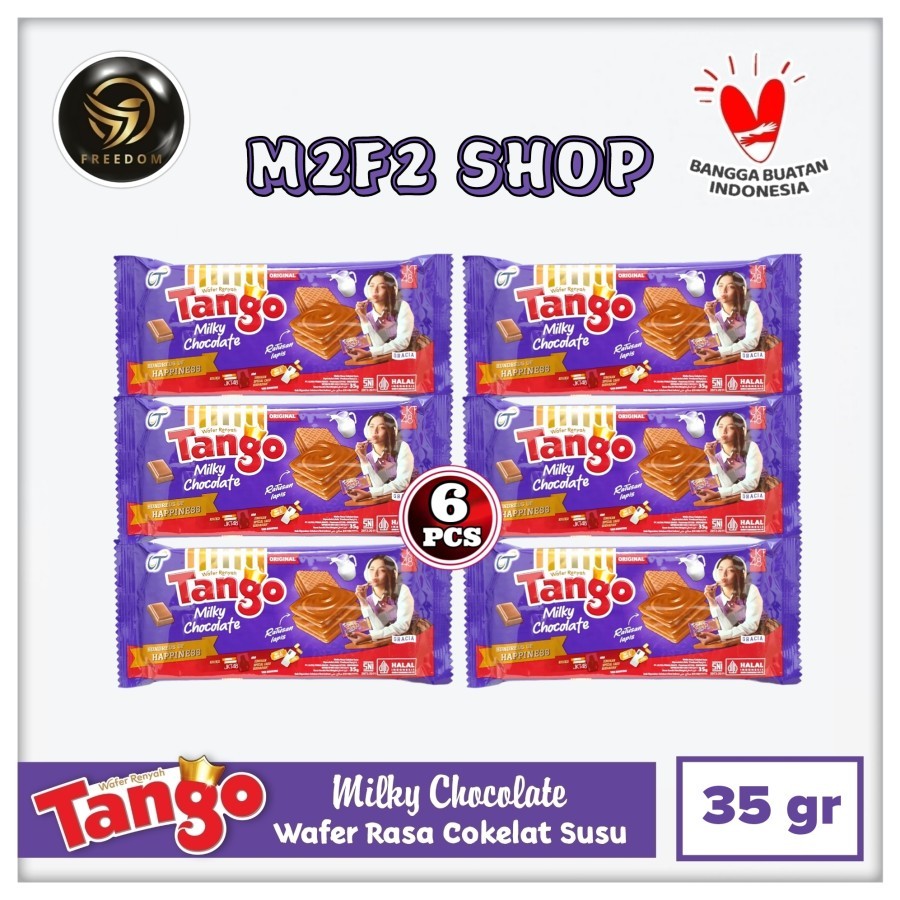 Jual Tango Wafer Milky Chocolate BITE SIZE | Krim Cokelat Susu - 35 gr ...