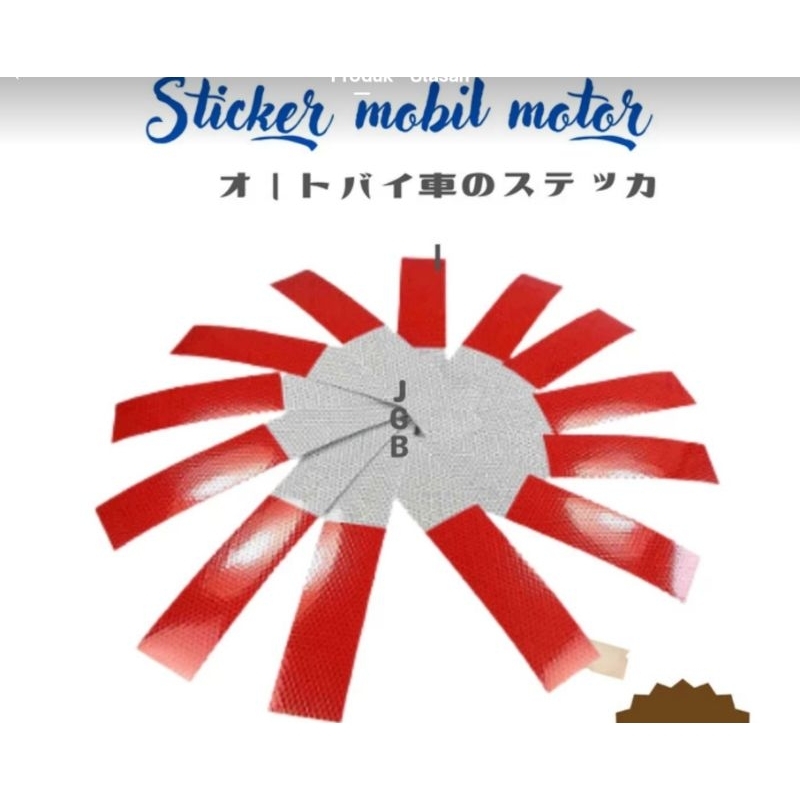Jual STICKER REFLEKTIF MENYALA KENA LAMPU BUAT MOBIL MOTOR DLL HARGA ...