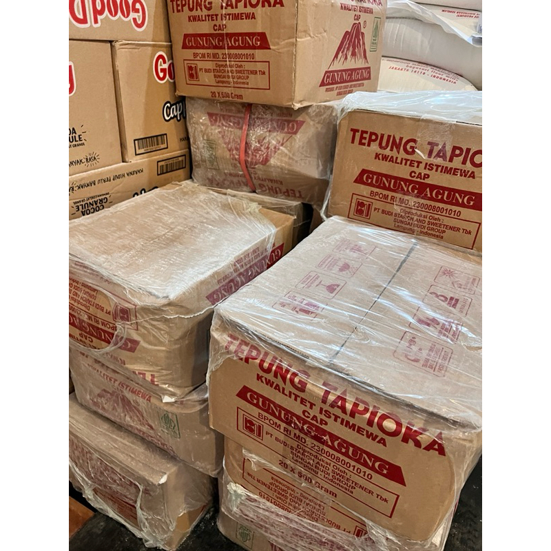 Jual RB Tepung Sagu Tapioka Gunung Agung 10kg (500gr x 20) dus karton ...
