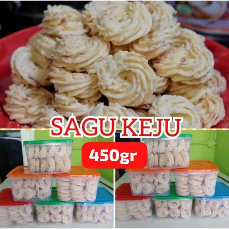 Jual Kue Sagu Keju | Kue Kering Toples 450gr | Shopee Indonesia