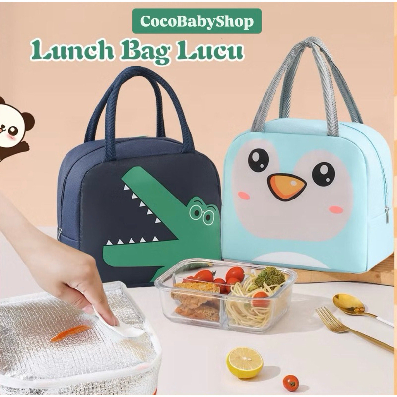 Jual Tas Bekal Anak Karakter / Lunch Bag Cooler Bag Tahan Panas / Tas ...