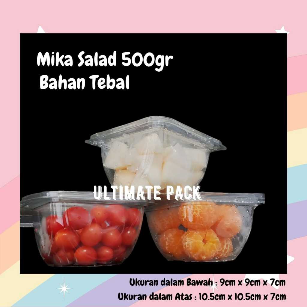 Jual Mika Buah Potong TEBAL MB100 (10pcs) Mika Salad Dessert | Shopee Indonesia