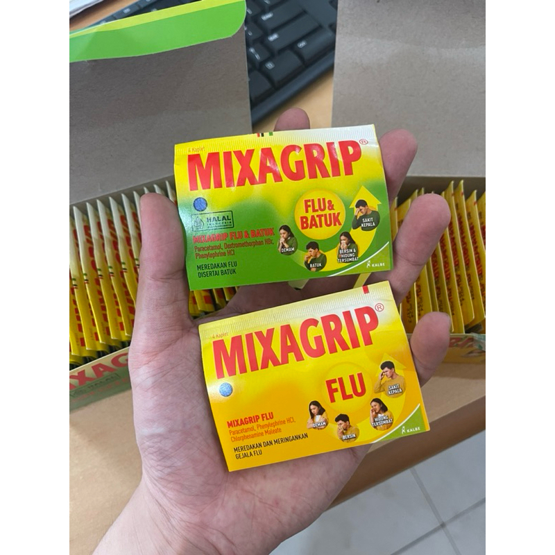 Jual MIXAGRIP / Obat Flu Batuk / Keping / isi 4 tablet | Shopee Indonesia
