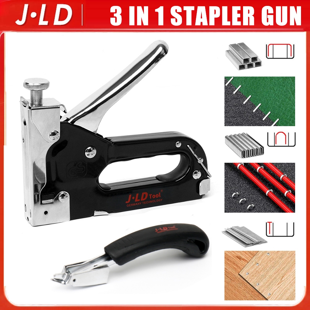 Jual JLD Staples Gun 3in1 Staples Tangan Set Alat Tembak Staples Rapid Manual Hand Tacker ...