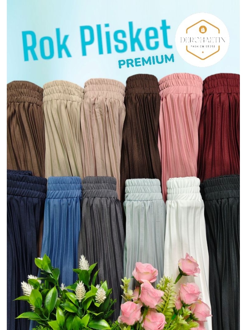 Jual UKURAN STANDAR ROK PLISKET PREMIUM BB 40-65 KG TB 140-160 CM ...