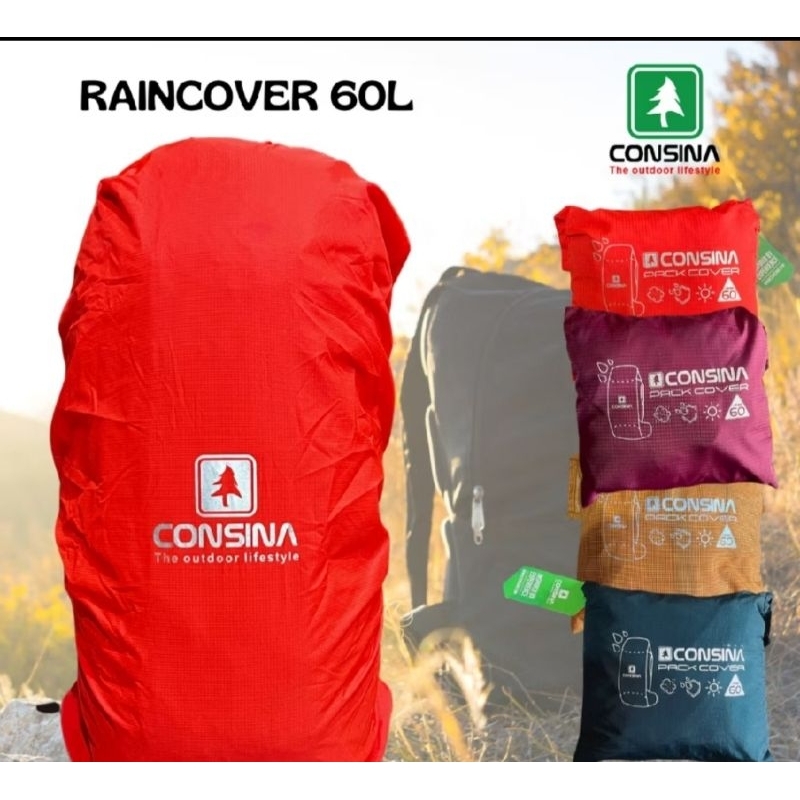 Jual Consina pack cover raincover tas ransel CONSINA coverbag 60, 80 ...