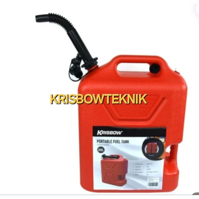 Jual krisbow jerigen bensin pertamax avgas solar 20 liter jurigen 20L ...