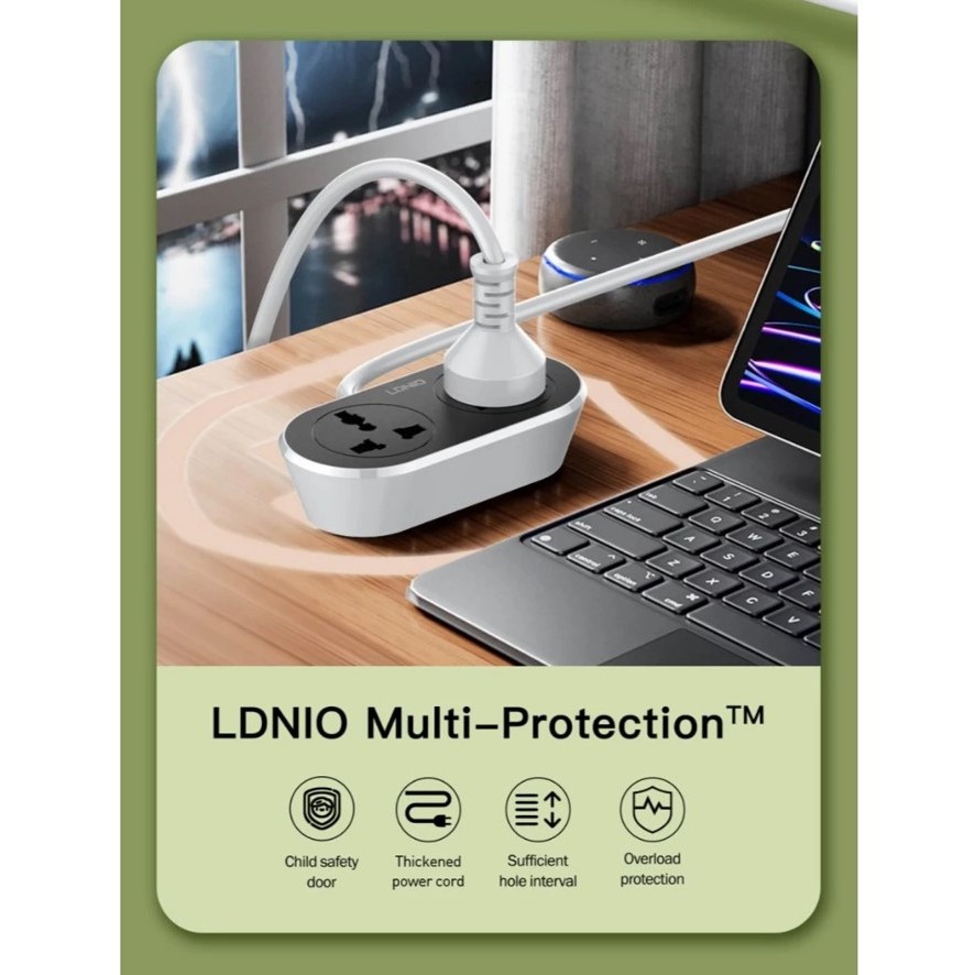 Jual Power Soket Terminal Colokan 5 Meter 10 Meter Universal LDNIO ...