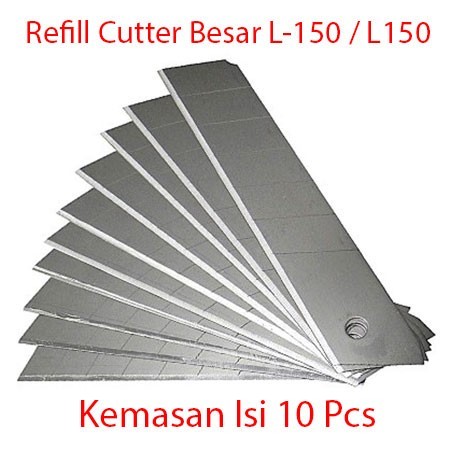 Jual Refill Cutter Besar L500 Spare Blades Blade L-150 L150 Tube Isi 10 ...