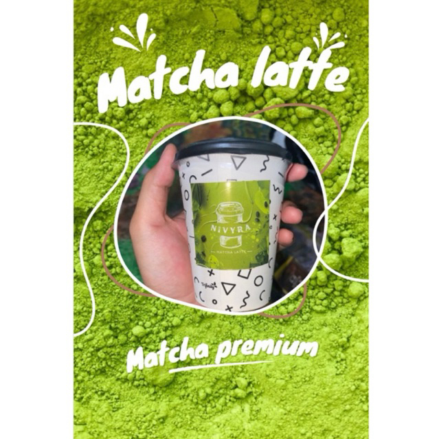 Jual [premium] Matcha bubuk Latte 8oz NIVYRA Coffee - Paper Cup Siap ...
