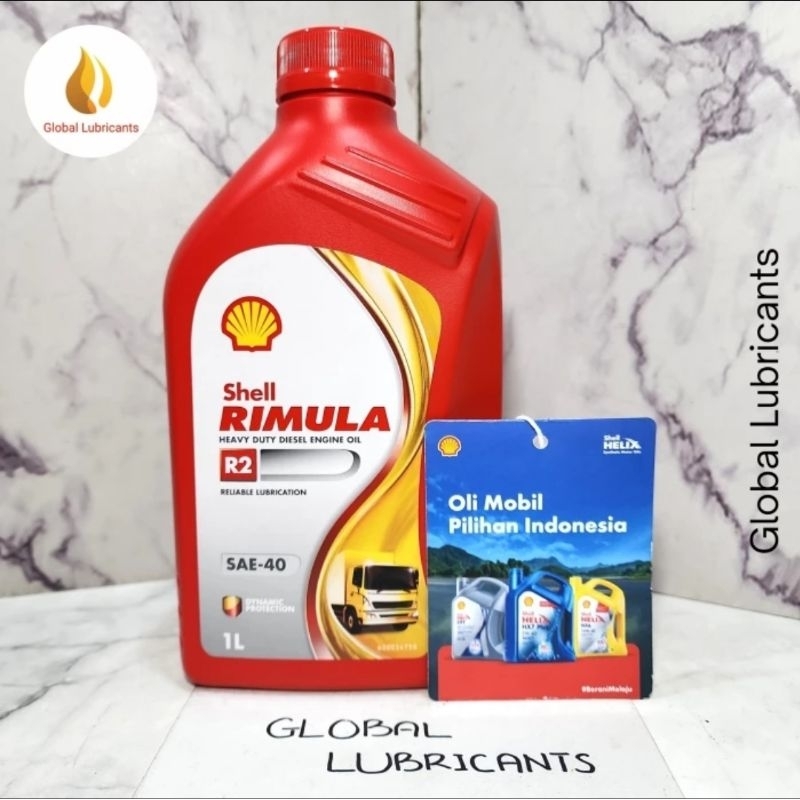 Jual Shell Rimula R2 SAE-40/ S40 1 Liter (Oli Mesin Diesel Heavy Duty ...
