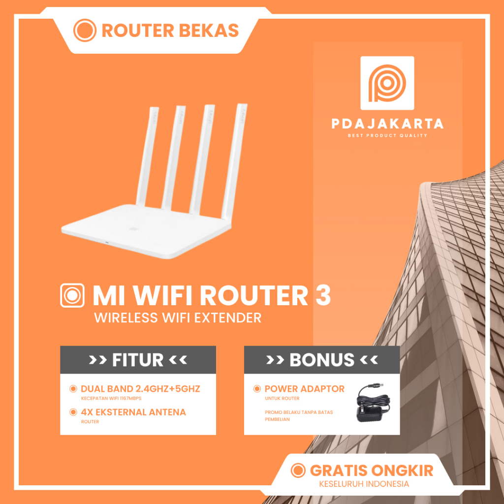 Jual Xiaomi Mi Router 3 AC1200 Dual Band Gigabit Wireless Router WiFi 4 Antena | Shopee Indonesia