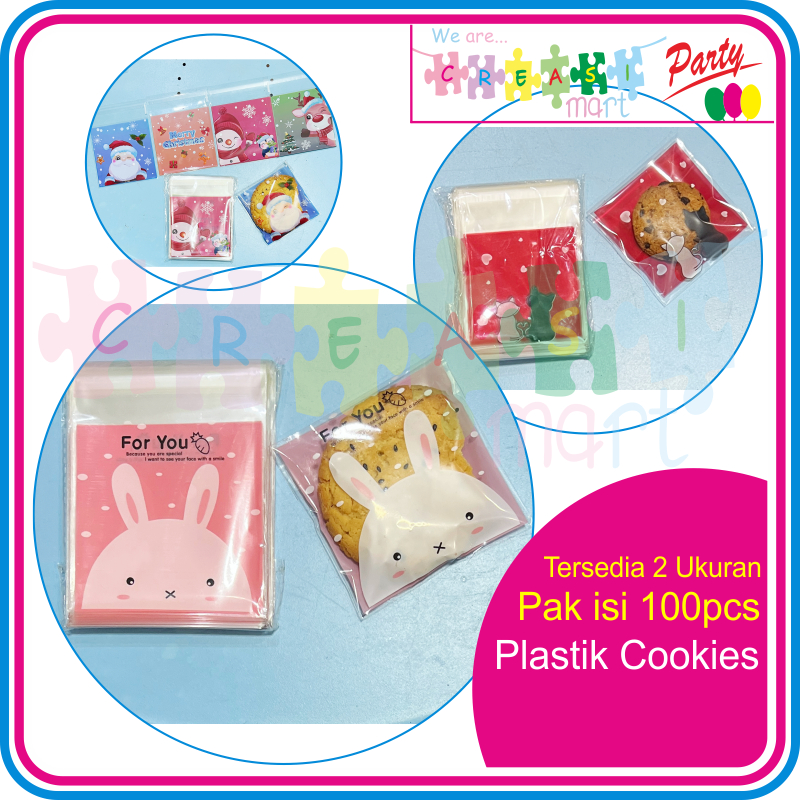 Jual Plastik Cookies Pak isi 100 lembar Tersedia 2 Ukuran dan Banyak ...