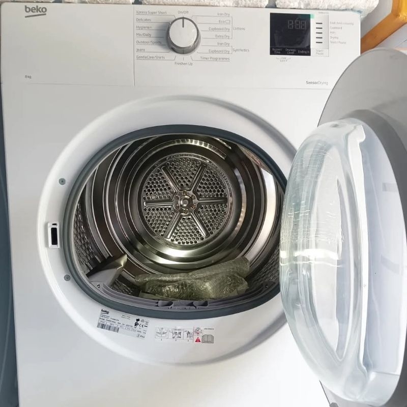 Jual mesin Dryer/pengering pakaian merek Beko 8kg konversi gas/LPG ...