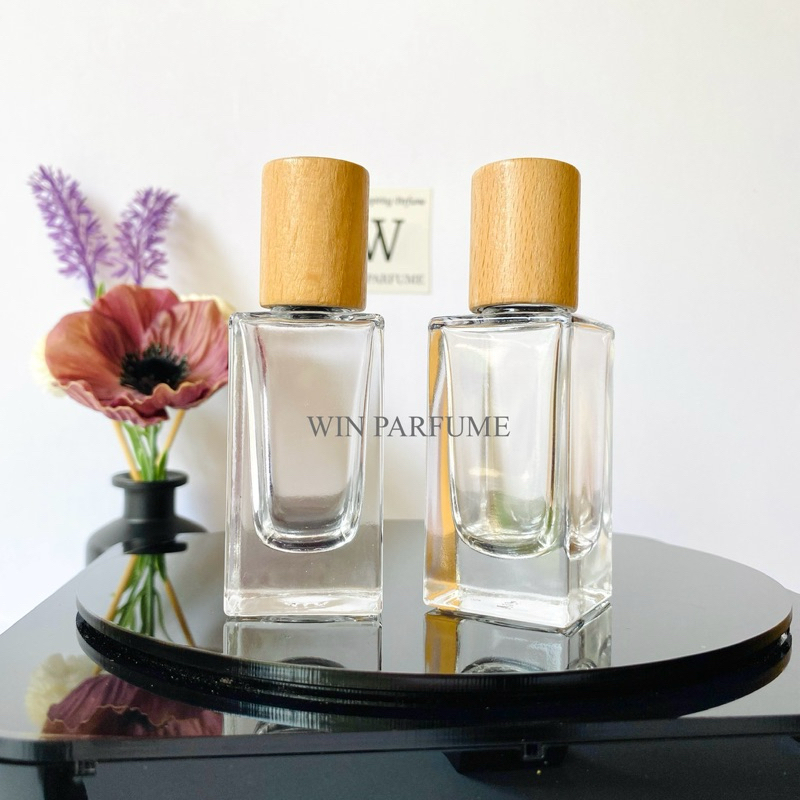 Jual Botol Parfume Mewah 30ml Serenity Semi Press Tutup Kayu Wood Ring ...
