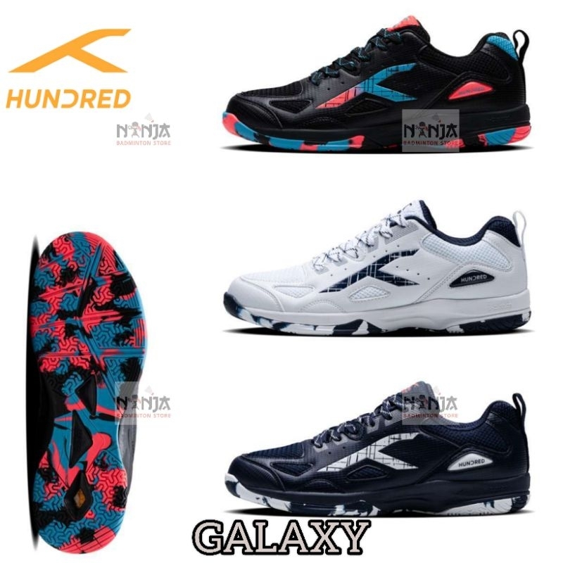 Jual Sepatu Badminton Hundred GALAXY Sepatu Bulutangkis Original ...