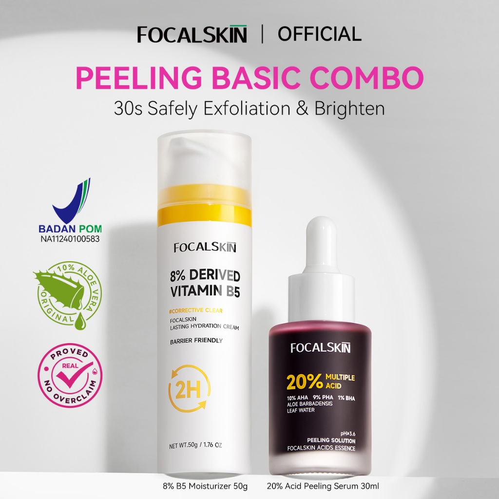 Jual FOCALSKIN 2PCS Packet Peeling Basic Combo With 20% Acid Peeling ...