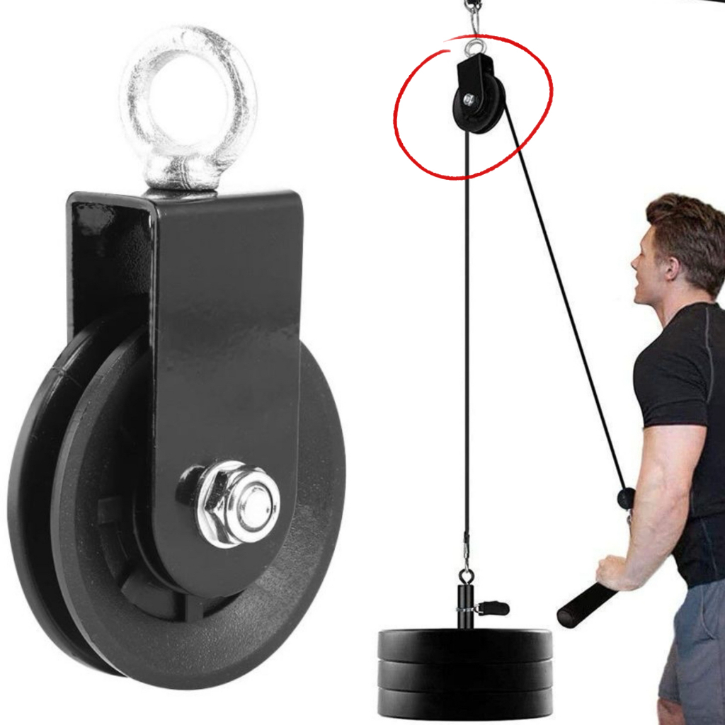 Jual 88mm Roda Katrol Single Katrol Nylon Katrol Fitness Bearing Roda ...