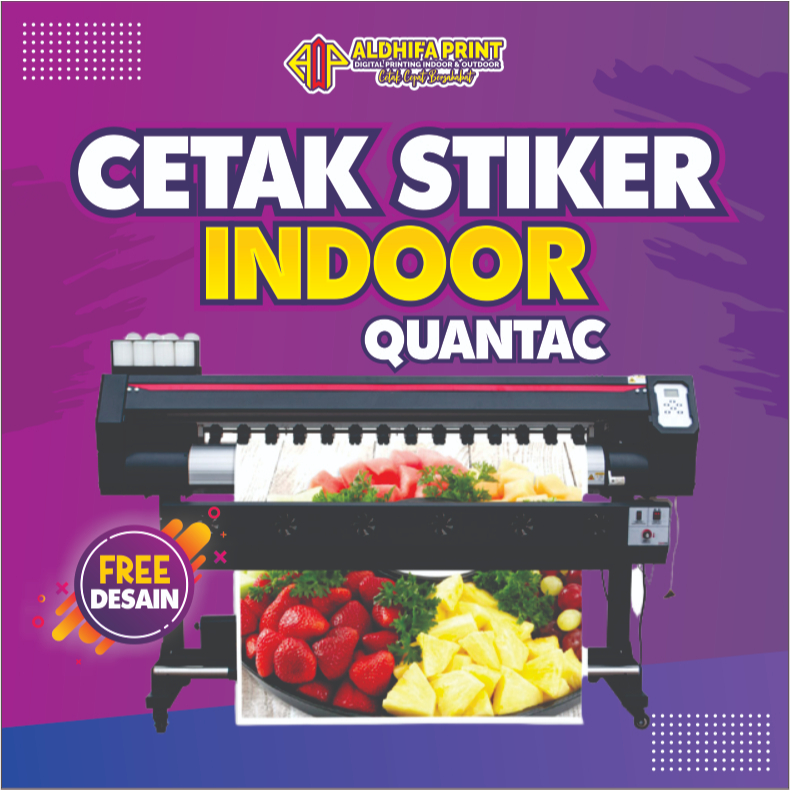 Jual [FREE DESAIN] PRINT STIKER VINYL INDOOR METERAN (QUANTAC) | Shopee ...