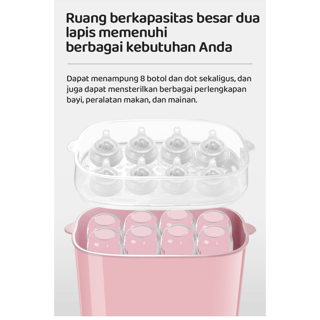 Jual Phlinice Sterilizer Botol Bayi Bottle Warmer 4 in 1 Kapasitas ...