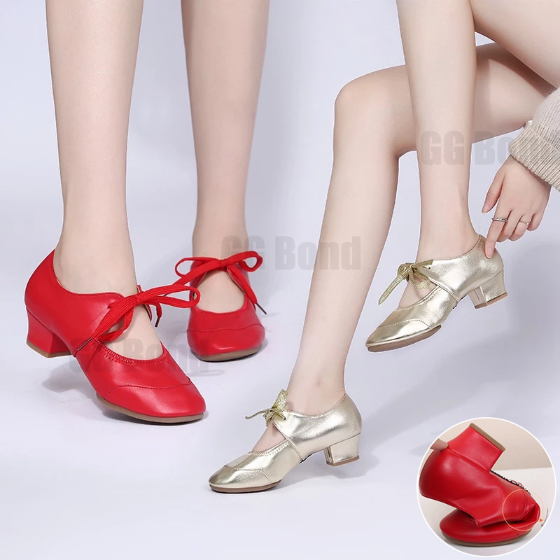 Jual Sepatu Dansa Latin wanita Sepatu dance wanita 4cm Sepatu Wanita ...