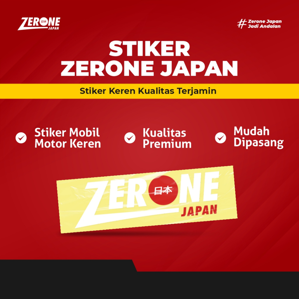 Jual Zerone Japan Sticker Body Kaca Mobil dan Motor | Shopee Indonesia