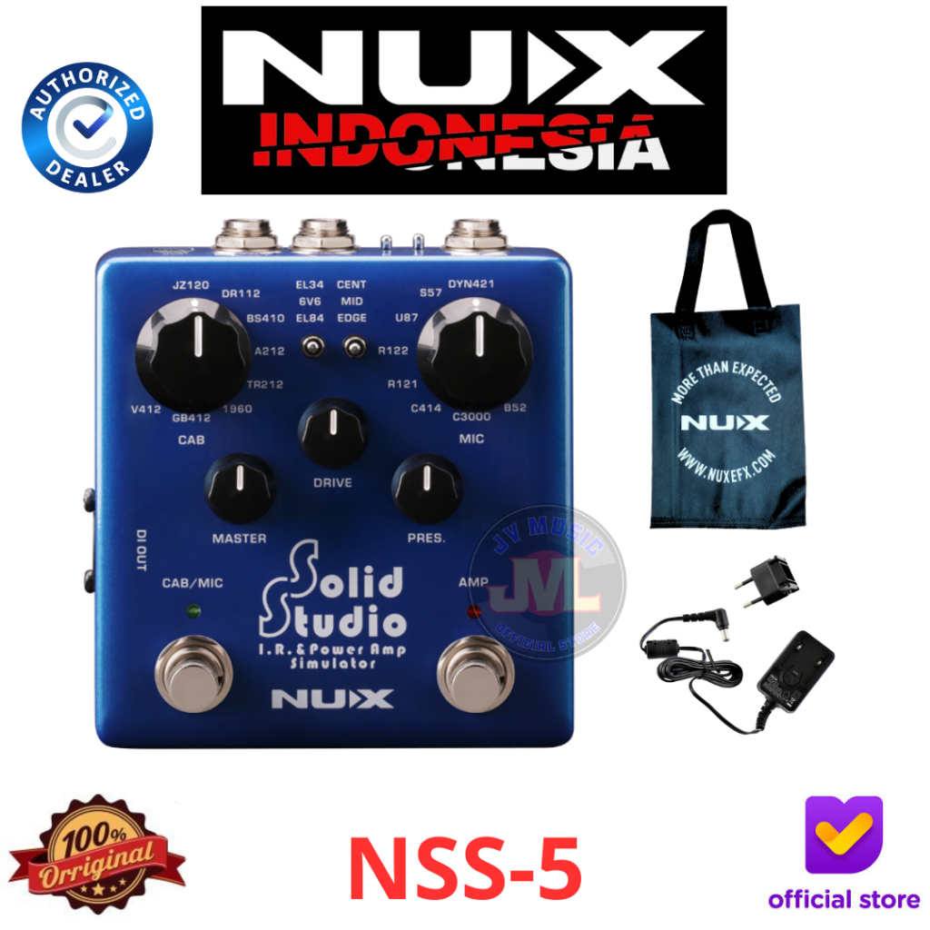 Jual Nux NSS5 Solid Studio IR & Power Amp Simulator Nux NSS-5 Efek Pedal | Shopee Indonesia