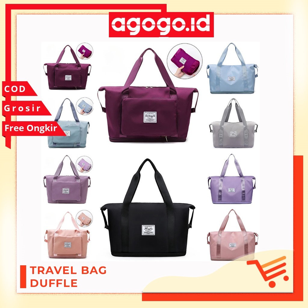 Jual AGG-301 Duffel Bag Tas Travel Lipat Motif Besar Foldable Travel ...