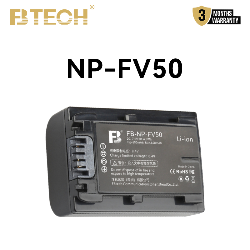 Jual BTECH NP FV50 Camera Battery for Sony AX100E/AXP55/AX40/AX45/CX610E/CX900E/PJ350E ETC ...