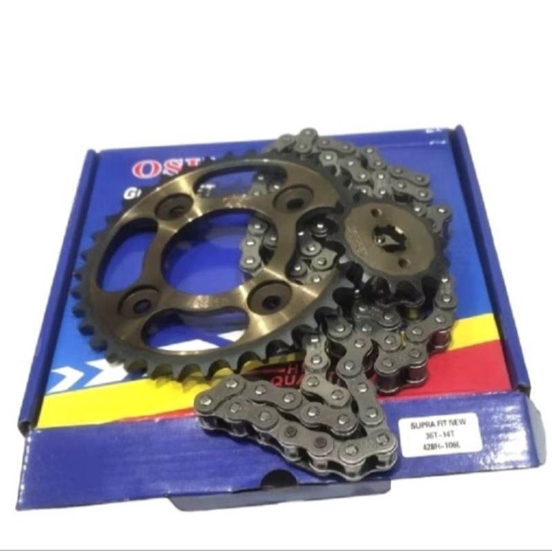 Jual GEAR GIR PAKET DEPAN BELAKANG SET RANTAI SUPRA FIT NEW SUPRA X 125 KARISMA REVO LAMA OLD ...