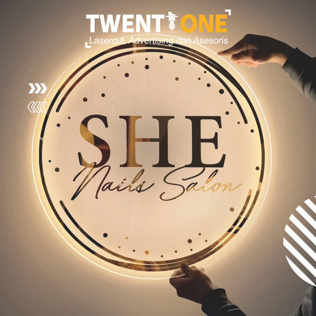 Jual Custom Lampu LED Sign Nama Toko UMKM Interior Tempat Usaha ...