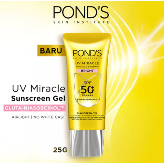 Jual PONDS UV MIRACLE BRIGHT SPF 50+ 25G (PINK) | Shopee Indonesia