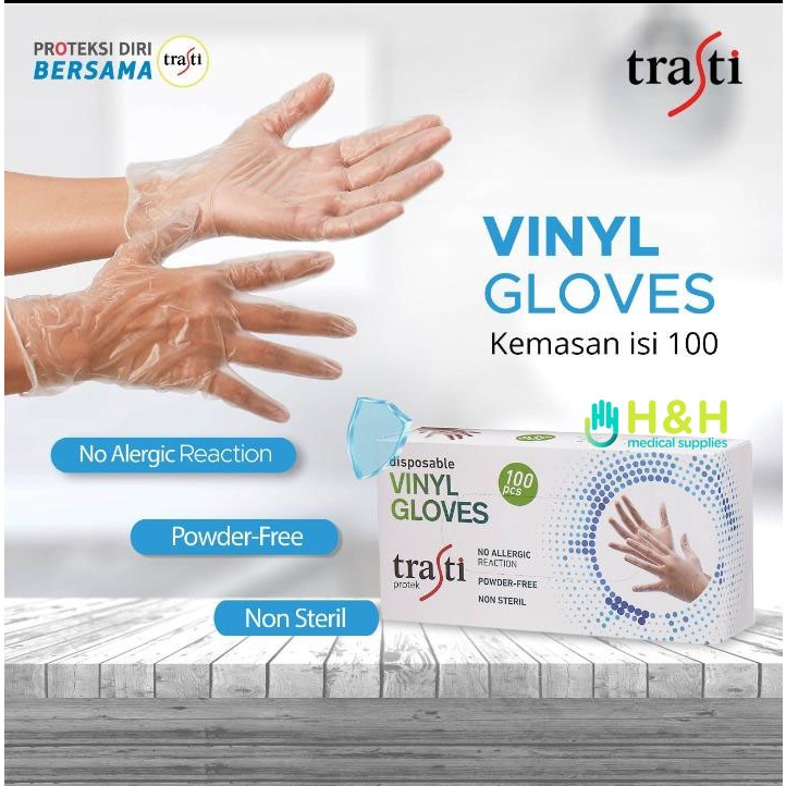Jual Sarung Tangan Vinyl / Sarung Tangan Vinyl Trasti / Vinyl Glove ...