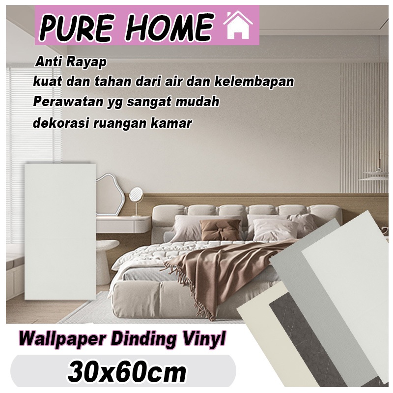 Jual Pure Home-Wallpaper dinding vinyl baru ukuran 30x60cm / Wallpaper ...