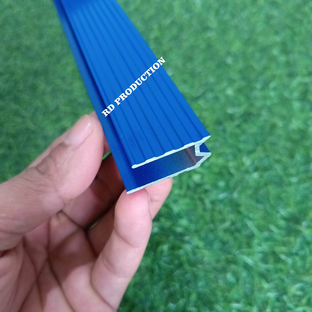 Jual LIST ALUMUNIUM M 1meter BIRU list u Lis HARD CASE Tebal | Shopee ...