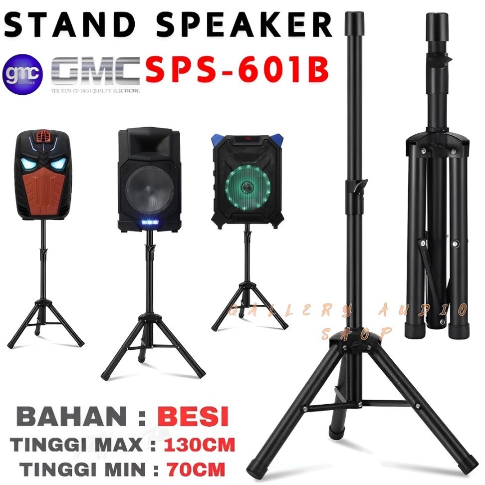 Jual Stand Speaker Tripod Speaker 2 Meter Monitor Aktif Pasif Gmc Sps 