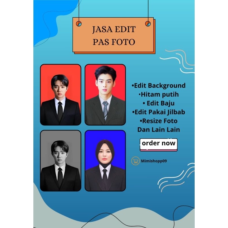 Jual Jasa Edit Pas Foto/Jasa Edit Jas / Edit Ganti Background / Edit ...