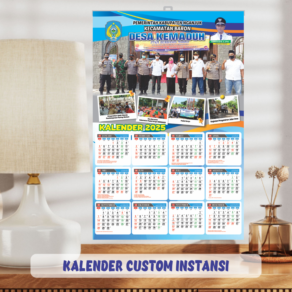 Jual KALENDER 2025 INSTANSI / DESA / MADRASAH BEBAS DESAIN | Shopee ...
