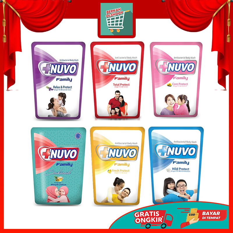 Jual NUVO BODY WASH SABUN CAIR REFIL 400 ML | Shopee Indonesia