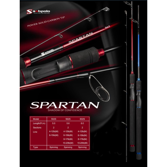 Jual JORAN PANCING SPINING CARBON SOLID SABPOLO SPARTAN FULL BUSA ...