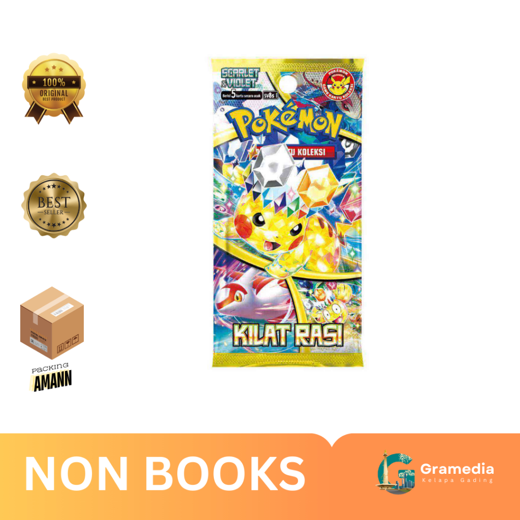 Jual Gramedia MKG - Pokemon Game Kartu Koleksi Kilat Rasi Sv8S | Shopee Indonesia
