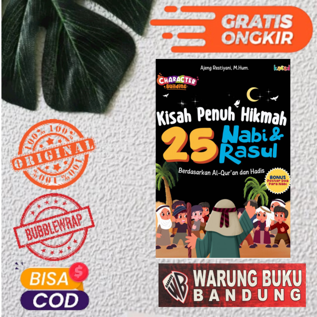 Jual Buku Anak : Kisah Penuh Hikmah 25 Nabi dan Rasul Berdasarkan al-Qur'an dan Hadis | Shopee ...